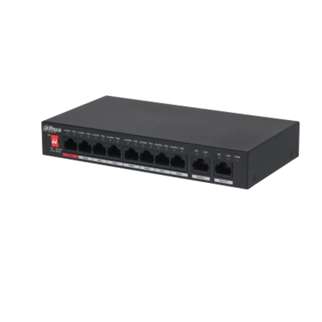 Dahua 10 Port Unmanaged Desktop Switch With 8 Port Poe Ecostart Za